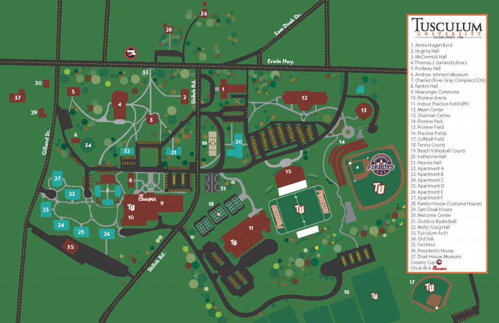 CAMPUS MAP - About Tusculum University